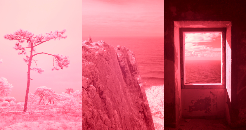 Evan Roth, Red Lines with Landscapes: Portugal - Fidelidade Arte